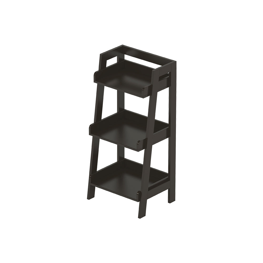 UTEX 3 Tier Ladder Shelf In White & Espresso– spirichhome
