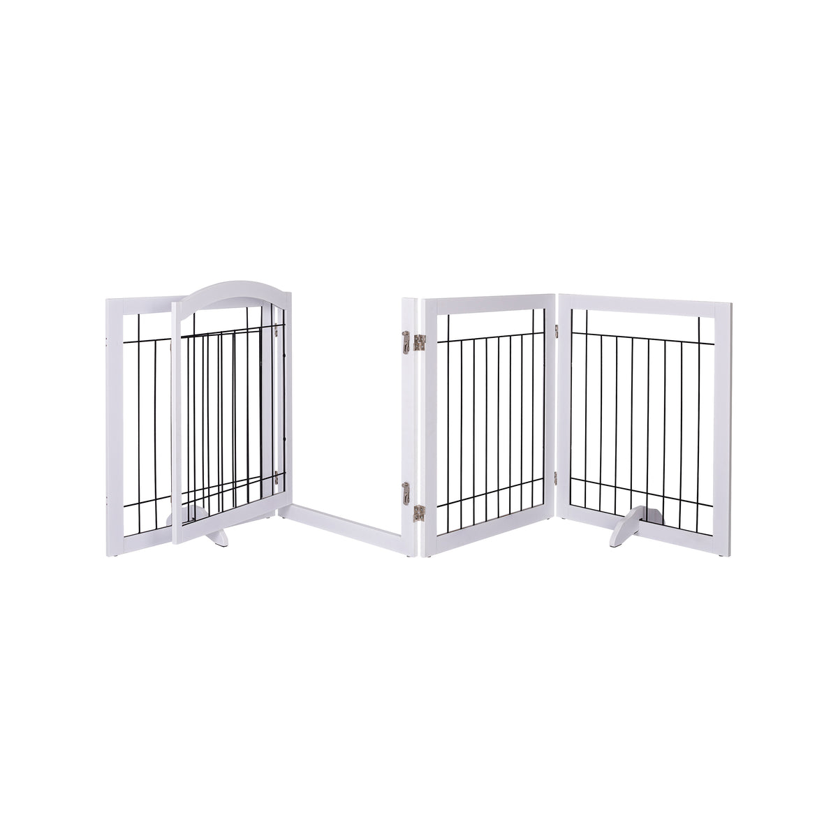 SPIRICH HOME 24In Steel Wire Pet Gate With Door– spirichhome