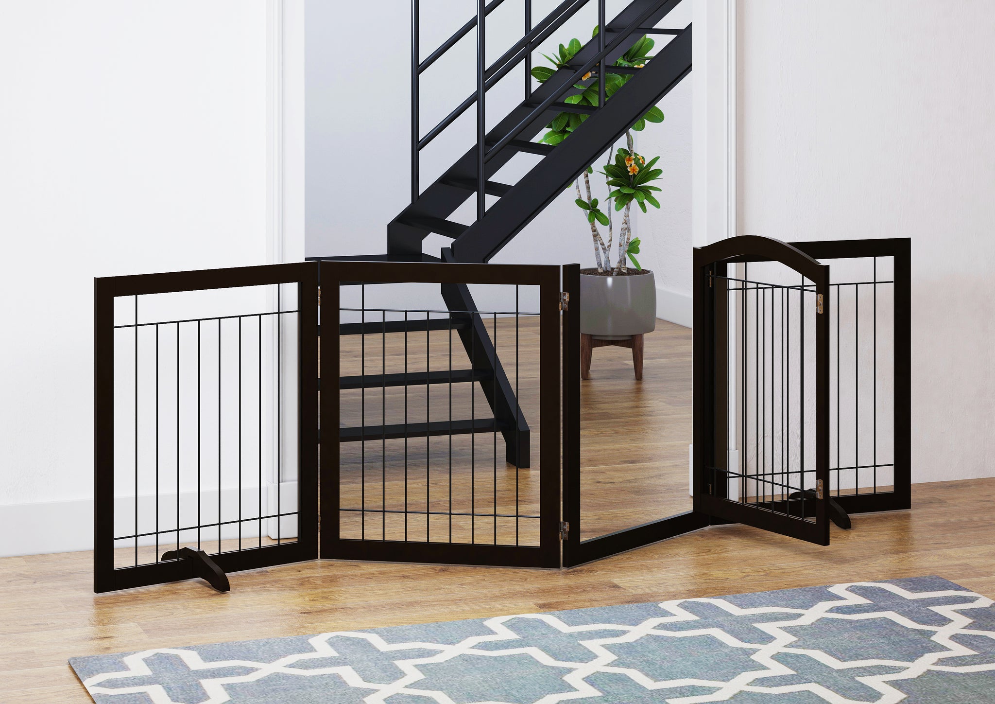 SPIRICH HOME 24In Steel Wire Pet Gate With Door– spirichhome