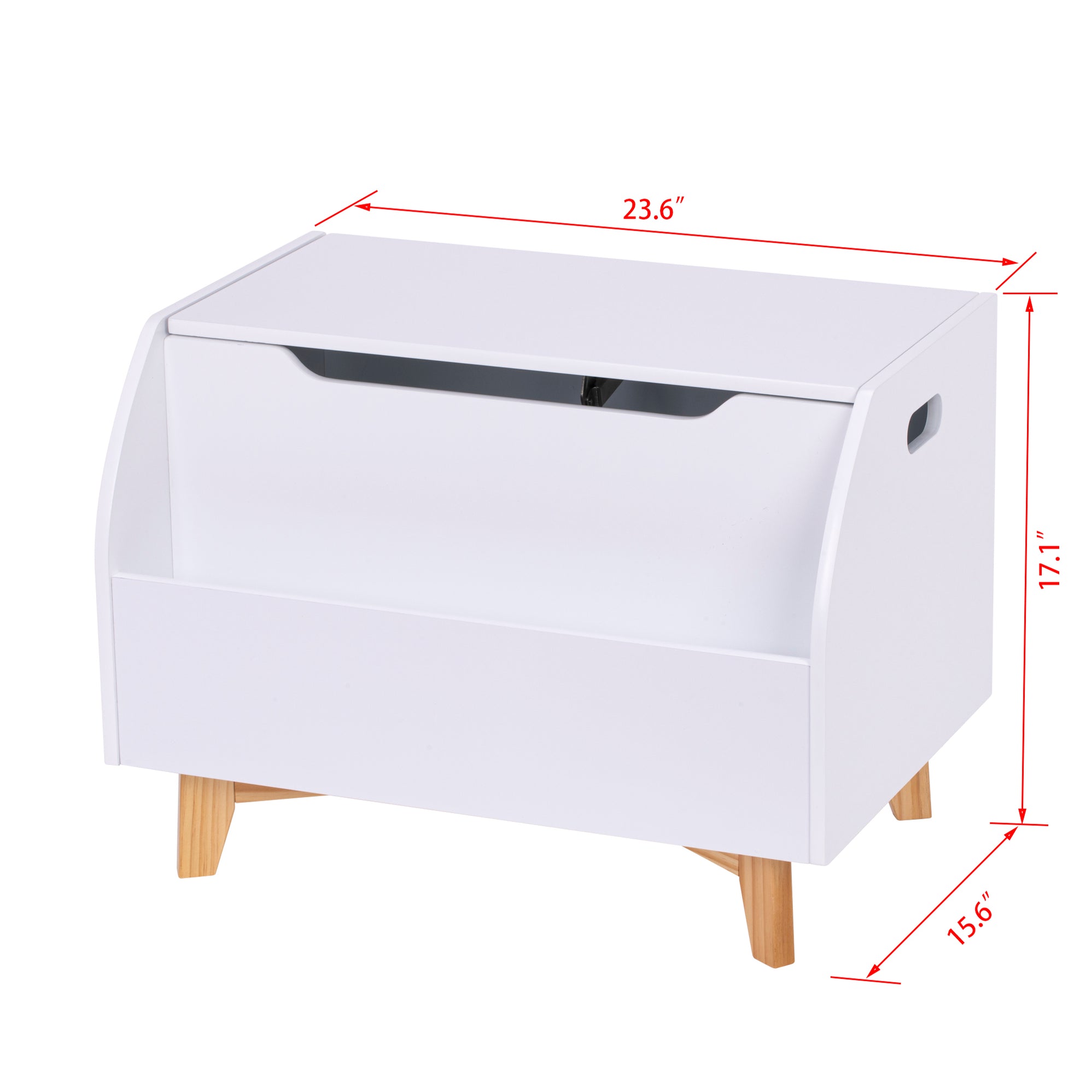 UTEX Kids White Toy Box With Magazine Rack– spirichhome