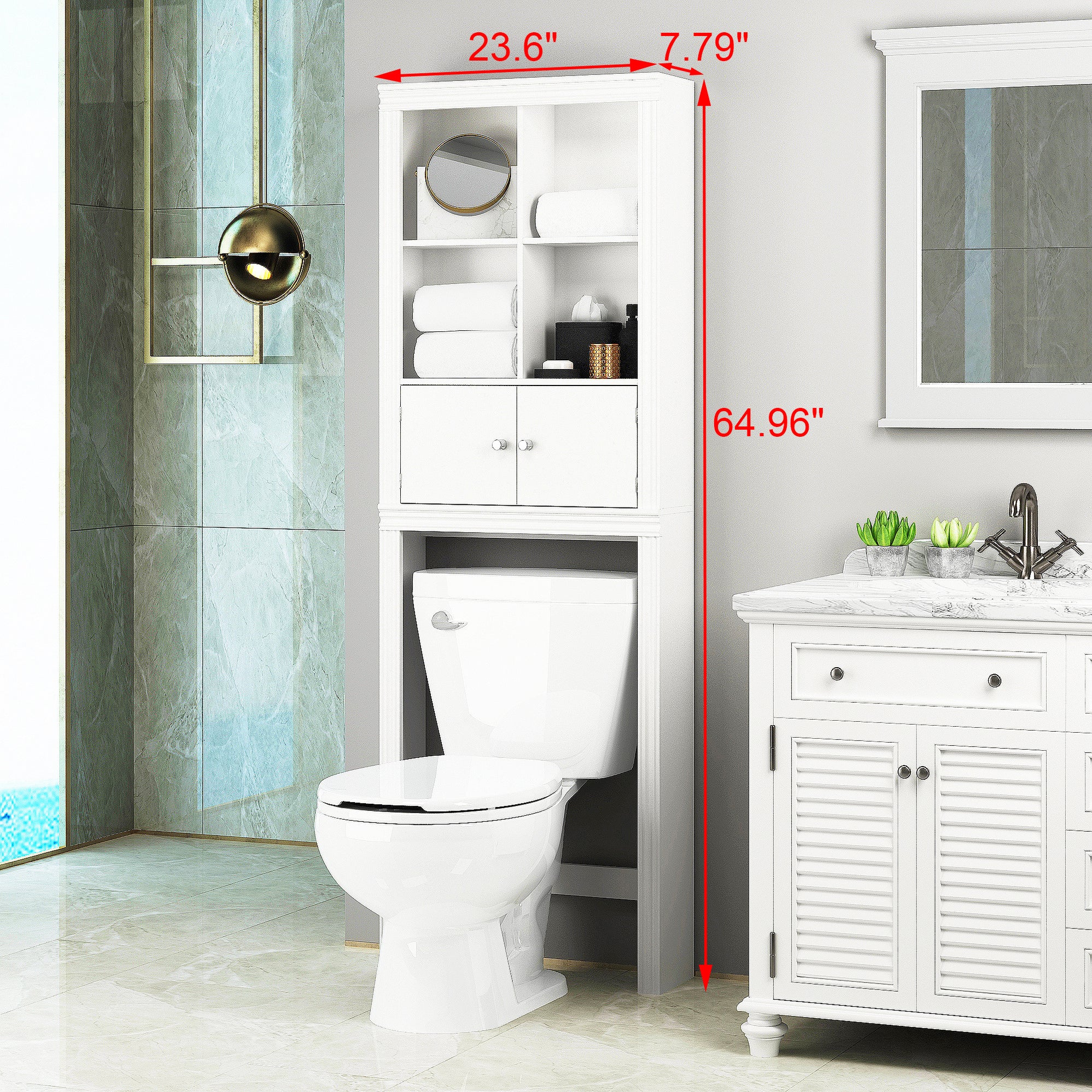 2-Door Cube Bathroom Spacesaver– spirichhome